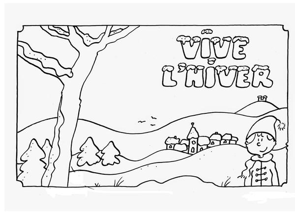 coloriages pour hiver