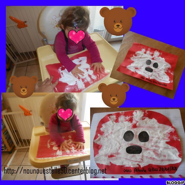 L'ours polaire peinture propre